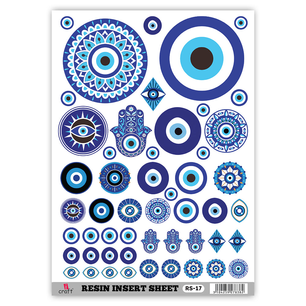 Resin insert sheet RS 17 evil eye